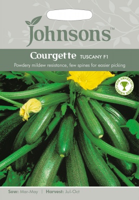 Courgette Seeds 'Tuscany F1' by Johnsons - kazco.co.uk
