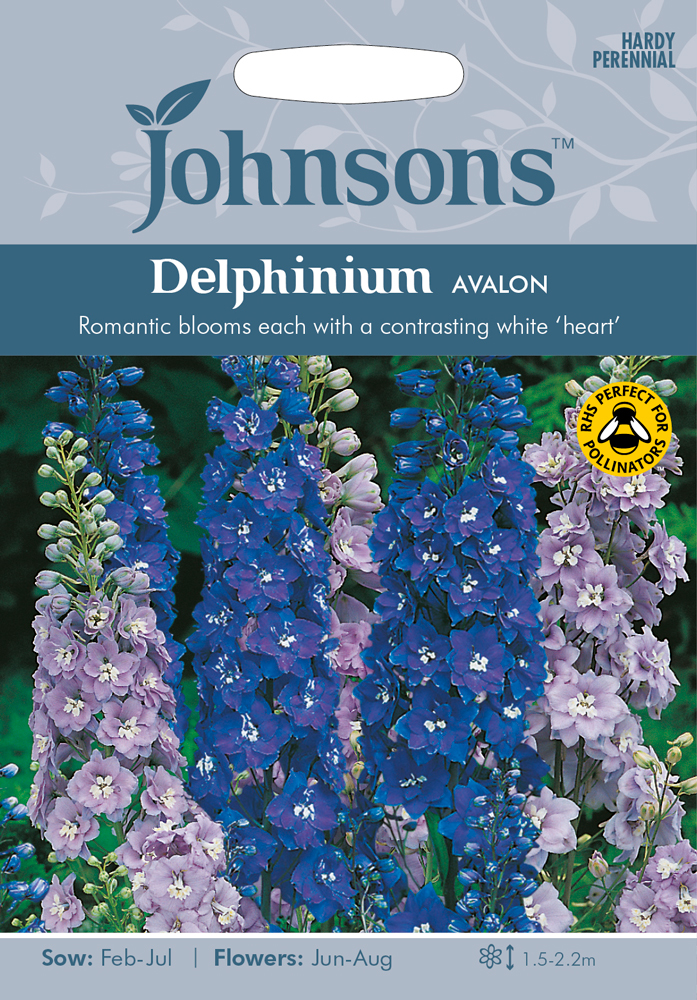 Delphinium Seeds 'Avalon' by Johnsons - kazco.co.uk