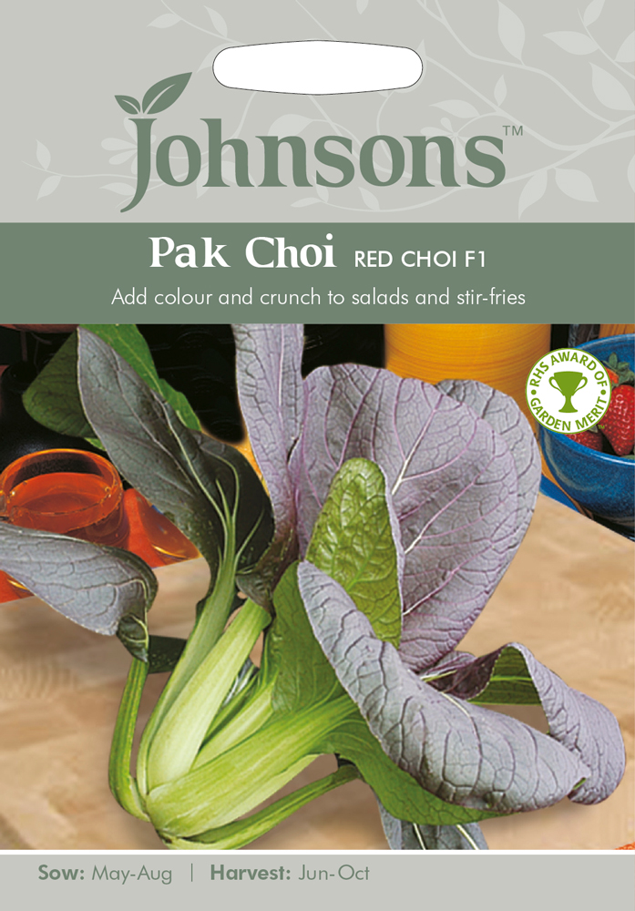 Pak Choi Seeds 'Red Choi' F1 by Johnsons - kazco.co.uk